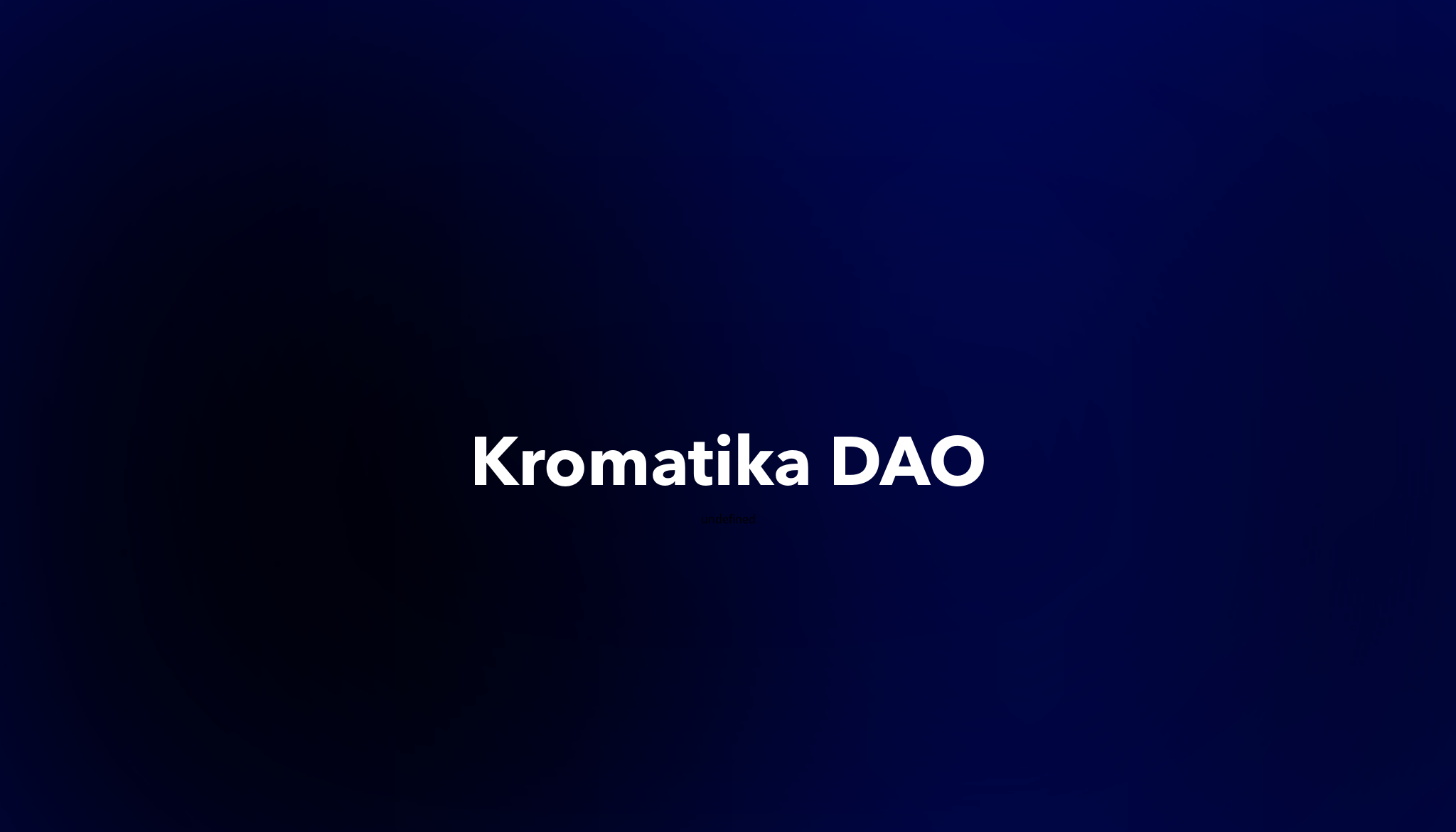Kromatika DAO | Dework